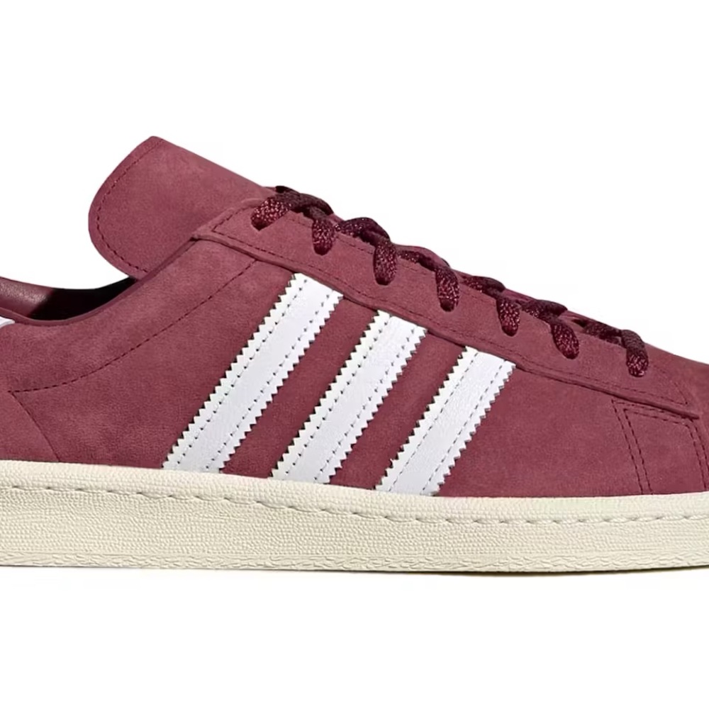 Adidas Campus 80s Collegiate Burgundy Cloud White (Si… - Gem